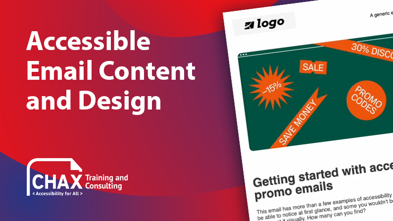 Accessible Email Content and Design – Chax Accessibility Training